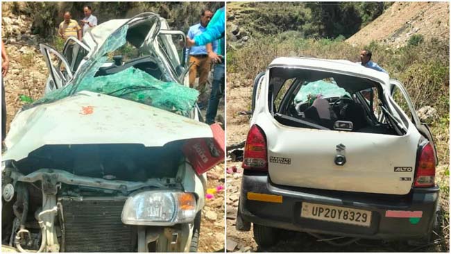 दुःखद- अनियंत्रित कार खाई में गिरने से एक की मौत, आठ घायल - Corbett Halchal (कॉर्बेट हलचल)